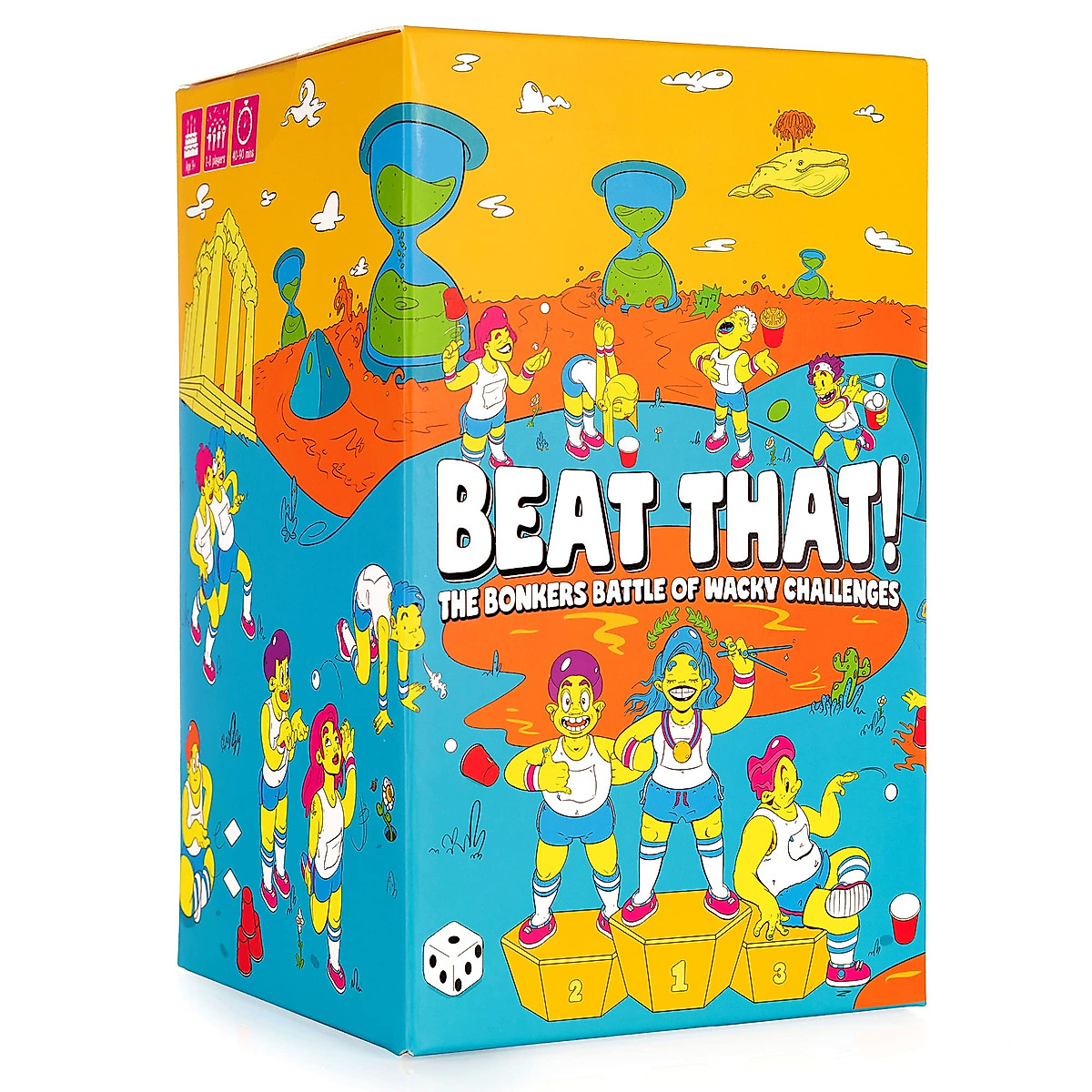 Gutter Games Beat That! - The Bonkers Battle of Wacky Challenges [Family Party Game for Kids & Adults]