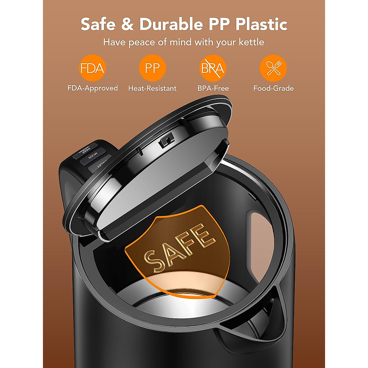 GoveeLife Smart Kettle Temperature Control 1.7L, 1500w WiFi Tea Kettle Electric with LED Indicator Lights, Remotely Control, 2H Keep Warm, 4 Presets Hot Water Boiler for Tea & Coffee & DIY