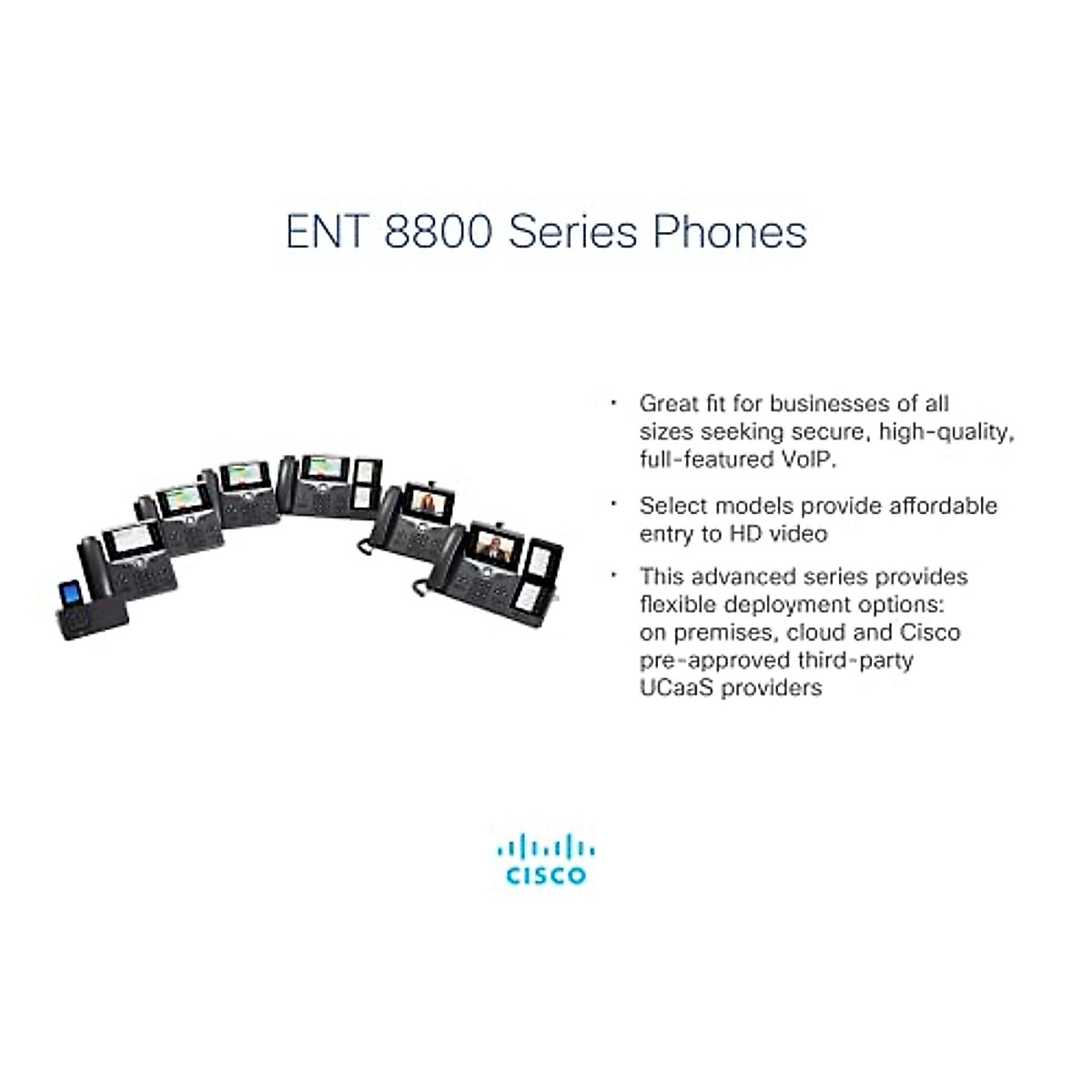 Cisco CP-8845-K9 5 Line IP Video Phone (Power Supply Not Included)