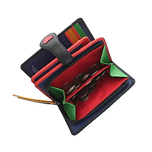 Visconti Love Collection Crush Leather Purse RFID LV4 Black