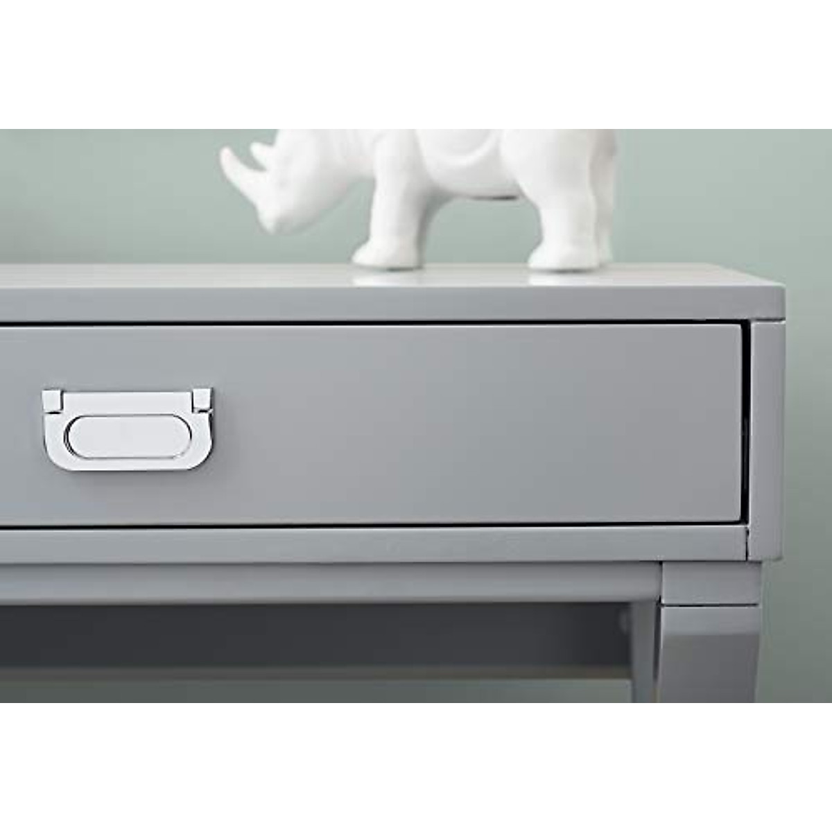 Linon Grey 2-Drawer Writing Jaycee Desk