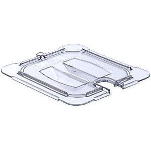 Carlisle FoodService Products 10311U07 StorPlus Sixth Size Polycarbonate Universal Handled Notched Food Pan Lid, Clear