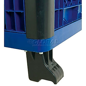 GLOBAL INDUSTRIAL Stakable Bulk Container w/ Collapsible Solid Wall, 39-1/4 inchL x 31-1/2 inchW x 29 inchH