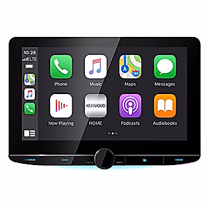 KENWOOD eXcelon Reference DMX1057XR 10.1" Digital Multimedia Bluetooth Car Stereo with USB, 10.1" Floating Touchscreen HD Display, AM/FM HD Radio, Double DIN, Apple CarPlay or Android Auto, SiriusXM