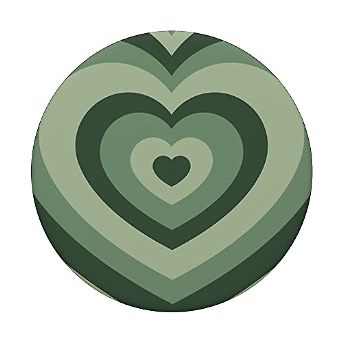 Aesthetic Sage Green Coffee Latte Love Heart Fashionable PopSockets Swappable PopGrip