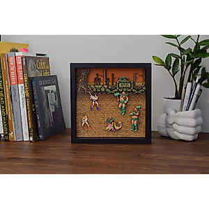 Pixel Frames Golden Axe 9x9 inches (Big) Shadow Box Art