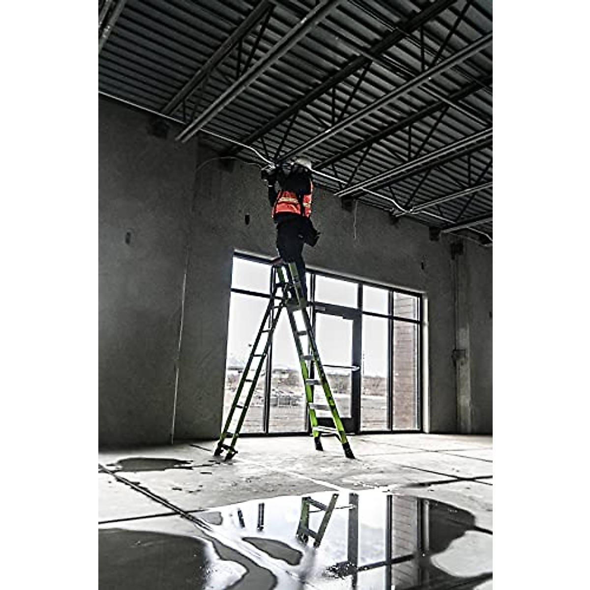 Little Giant Ladder Systems 13908-071 King Kombo 3-in-1 Ladder, 8 Ft, Green