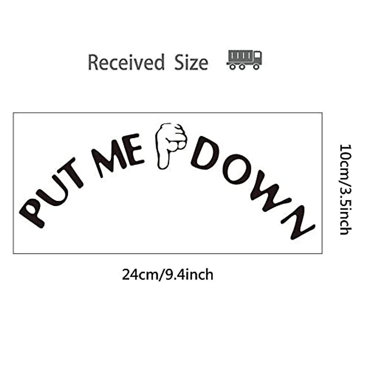 Jiuhong 4 Pack Funny Reminder Decoration Put Me Down Toilet Seat Decal Sticker Sign for Home Switch Bathrooms Decorations (Black)