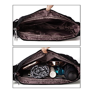 NOTAG Nylon Crossbody purse for Women Medium Messenger Bags Travel Shoulder Purses and Handbags (Blue)