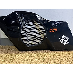 SPL Bagger Audio Harley Saddlebag 10" Mid-mount Inside Speaker Adapter Mounting Rings & Install Kit 2014-2022