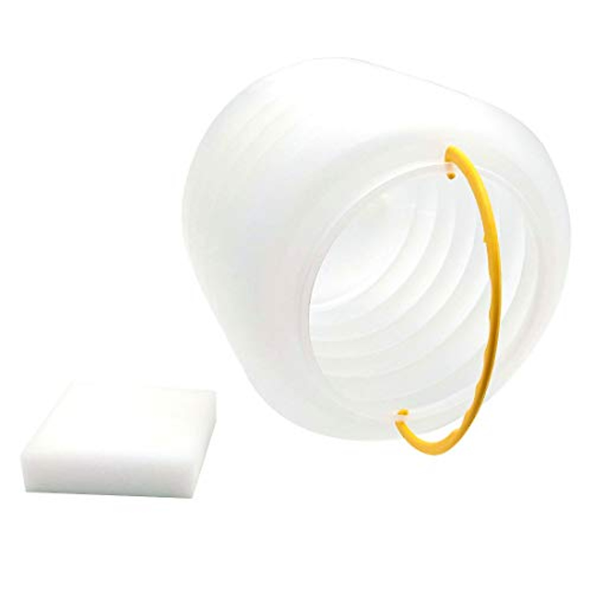 GARASANI Portable Transparent Plastic Drawing Wash Brush Water Barrel Telescopic for Acrylic Oil Watercolor Painting Bucket