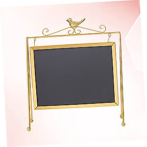 STOBOK Wedding Decor Black Chalkboard Black Decor Small Chalkboard Sidewalk Blackboard Message Board Sign Store Blackboard Table Blackboard Coffee Shop Blackboard The Sign Decorate Bamboo