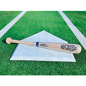 Rawlings | BIG STICK One Hand Training Bat | Baseball / Softball | 22” Pro Grade Ash