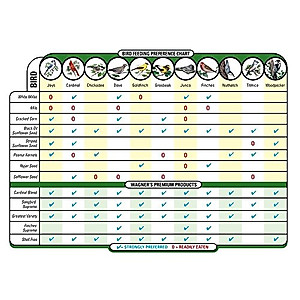 Wagner's 76027 Black Oil Sunflower Wild Bird Food, 25-Pound Bag