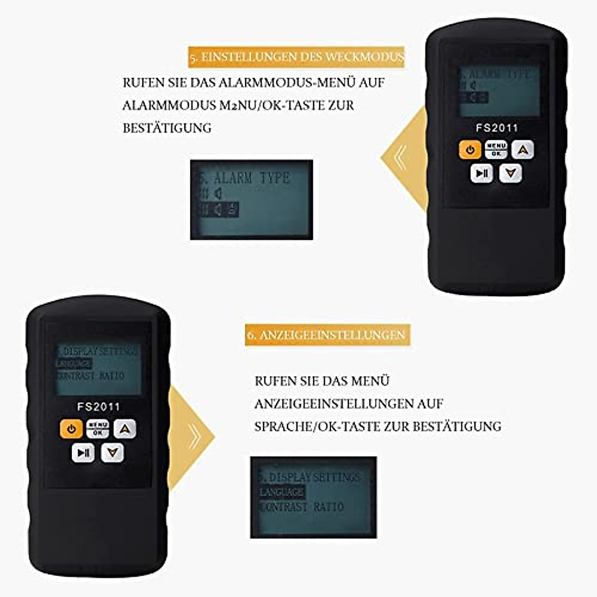 ZCM-JSD Geiger Counter Radiation Detector, Handheld High Accuracy Nuclear Radiation Meter ith 3 Alarm Modes,Body Radiation Dose Equivalent X γ Hard β Rays Detector