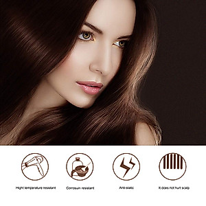 2 pcs Stainless Steel Hair Combs Anti Static Styling Comb Hairdressing Barbers Combs (Silver)