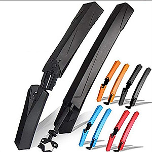 RNAGRET Bike Fender, Bicycle Fender for Bicycle Front/Rear Fenders Bike Fender Bicycle Fenders Cycling Mountain Bike Mud Guards MTB Mudguard 2 Colors Wings for Bike (Color : Red)