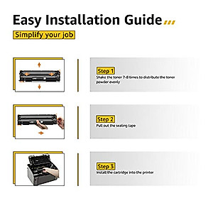 CMYBabee Compatible Toner Cartridges Replacement for HP 85A CE285A P1102W Toner for HP P1102W P1109W P1102 M1212NF M1217NFW P1006 P1005 P1505 Ink Printer (Black, 2-Packs)