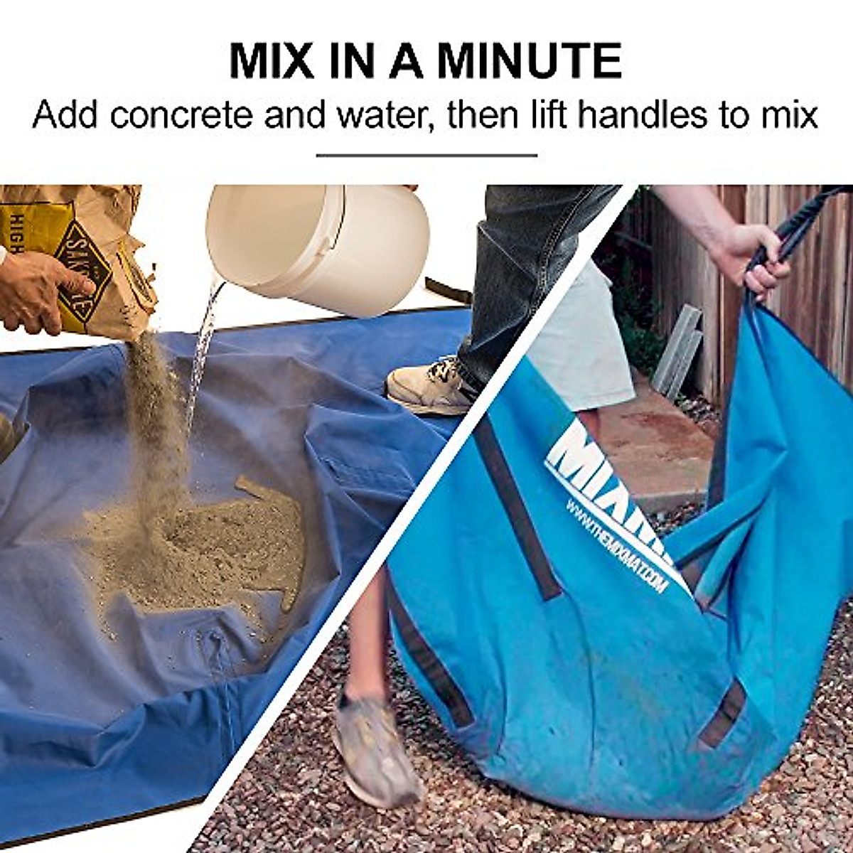 MixMat Best and Quickest Mixing Tool for Concrete, Cement, Mortar, Soils, and More