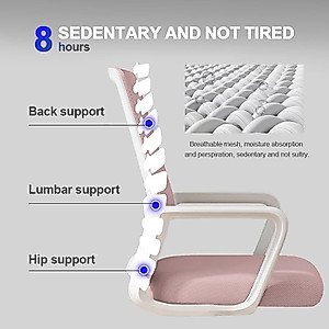 XUEGW Computer Desk Chair, Office Chair with Flip-up Armrests Mesh Chair with Flip-up Armrests Mesh Chair for Home and Office…