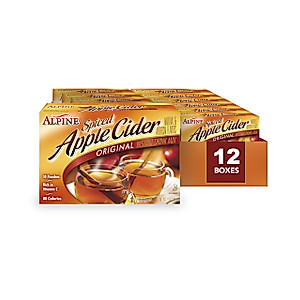 Alpine Spiced Cider Original Drink Mix, Apple Flavor, 120 Pouches