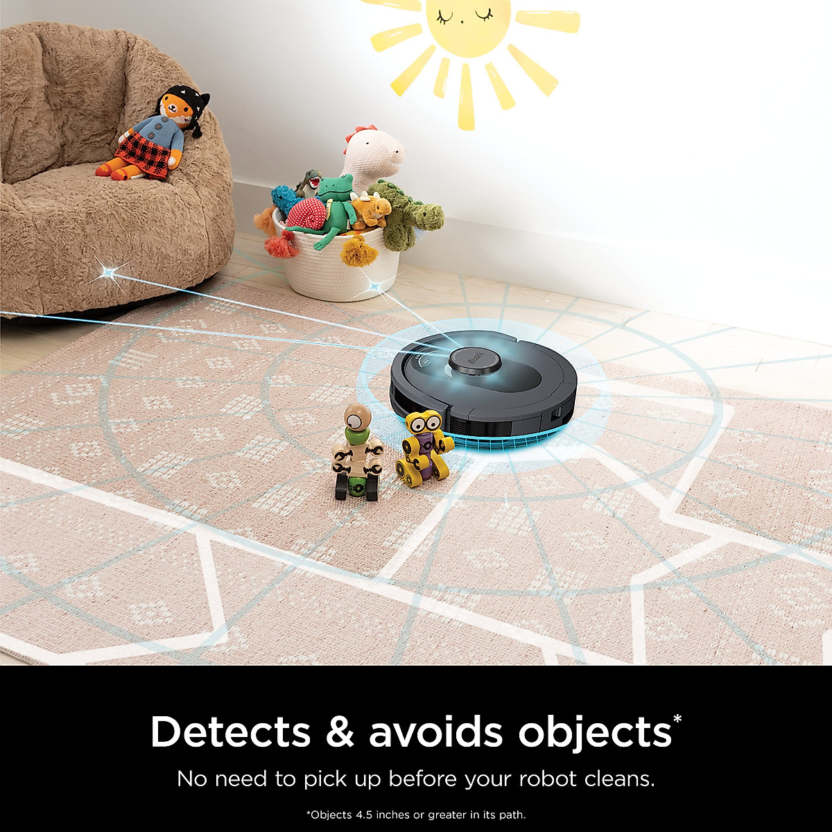 Shark AV2501S AI Robot Vacuum with HEPA Self-Empty Base, Bagless, 30-Day Capacity, LIDAR Navigation, Perfect for Pet Hair, Compatible with Alexa, Wi-Fi Connected, Black