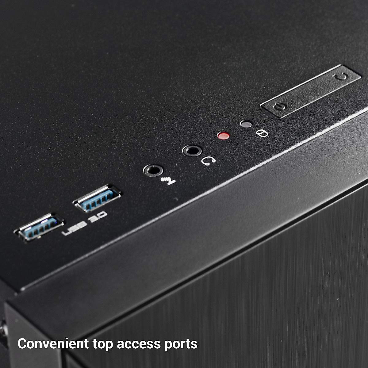 iBUYPOWER Elite Gaming PC Computer Desktop N27B 067i (Intel i7-8700 3.2GHz, NVIDIA Geforce RTX 2060 6GB, 8GB DDR4-2666 RAM, 1TB HDD, 240GB SSD, WiFi Included, Win 10 Home, VR Ready), Black