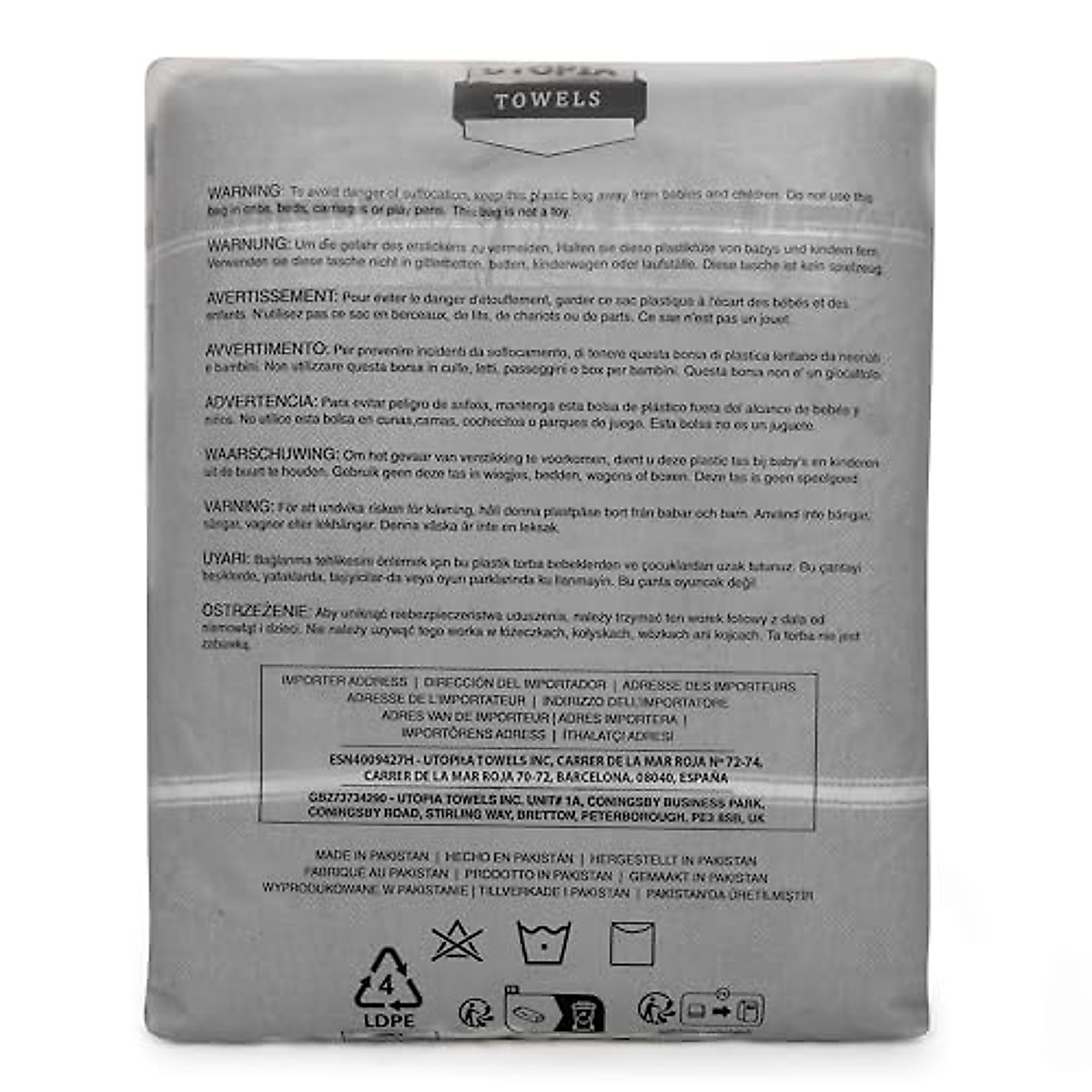 Utopia Towels Pack of 2 Turkish Beach Towel (40x72 Inches), Oversized 100% Cotton Sand Free Lightweight Absorbent Quick-Dry Beach Blanket, Extra Large Turkish Bath Towels for Travel and Pool (Grey)