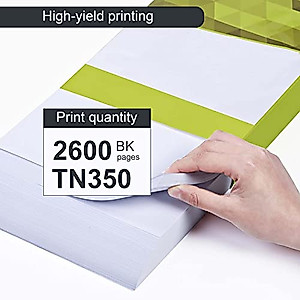 MYSS [2-Pack,1Toner+1Drum] TN350 TN-350 Toner Cartridge & DR350 DR-350 Drum Unit Compatible Replacement for Brother HL-5470DW/DWT 6180DW/DWT DCP-8155DN MFC-8950DW/DWT Printer Toner Sold by MRYMYGS