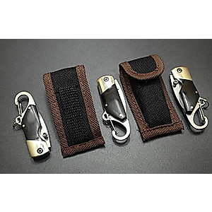 SZHOWORLD EDC Sandalwood Mini Pocket Camping Keychain Knife, World's Smallest All Purpose Pocket Knife Flat Blade, Easy to Open Grips, The Ideal Every Day Carry