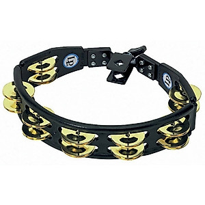 Latin Percussion LP175 Cyclops, Brass Jingles, Black, Mountable Tambourine