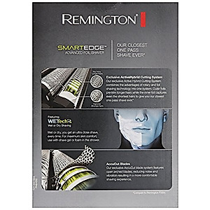 Remington XF8550 Wet & Dry Foil Shaver, Men's Electric Razor, Electric Shaver