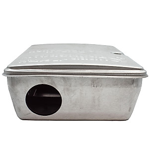 JT Eaton 912 Super Strongbox Galvanized Steel Tamper-Resistant Bait Station - Durable, Secure, and Versatile