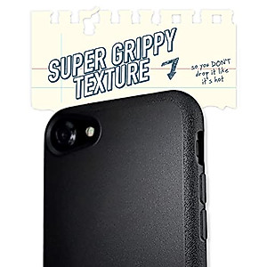 Smartish iPhone SE Slim Case - Gripmunk [Lightweight + Protective] Thin Cover for Apple iPhone SE 2022/2020 & iPhone 7/8 - Black Tie Affair