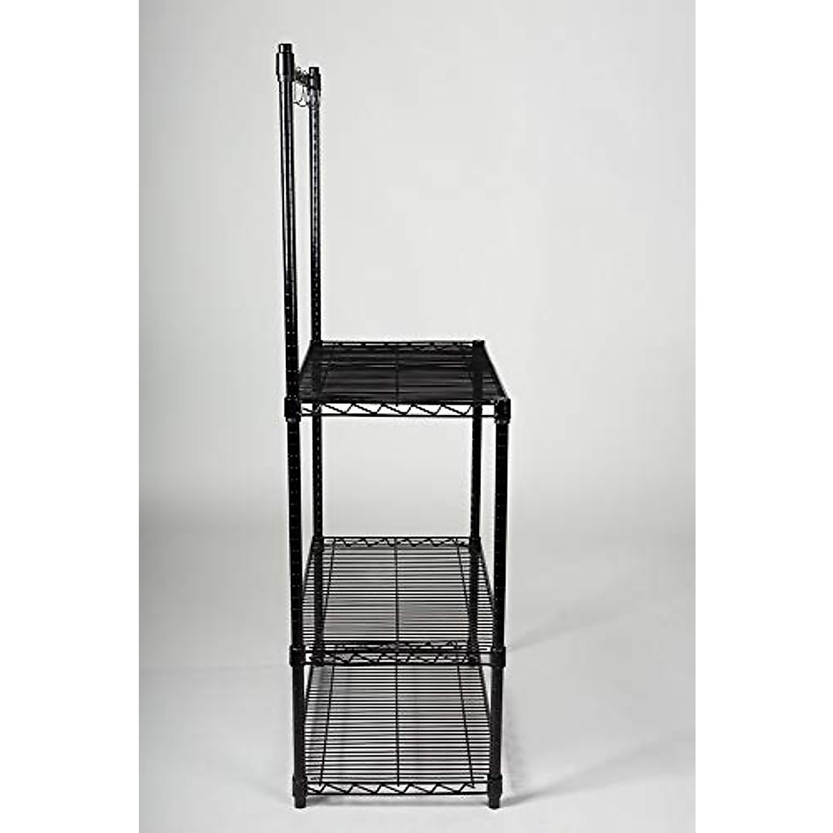 Omega 21" Deep x 36" Wide x 74" High Classic Black Bakers Rack