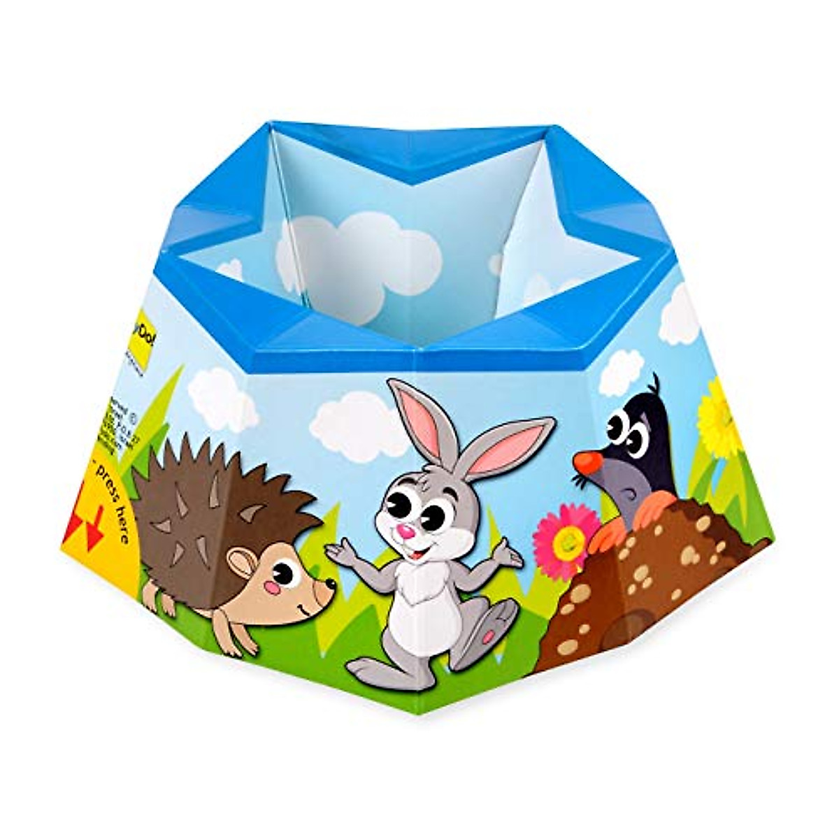 COMFYDO! Travel potty for children Portable Foldable Disposable Potty training, Garden Friends, (Azure)
