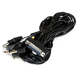 Alesis Command Advanced Drum Module with Cable Snake and Silverline Audio 10ft Auxiliary Cable Bundle