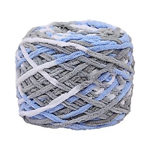 Knitted Yarn Skeins Chenille Yarn Single Ply Crocheting Skeins 165G Crochet Yarn Velvet Chenille Blanket Yarn for Crocheting and Knitting, Soft Fluffy Chenille Yarns for Sweater Scarf Handcrafting