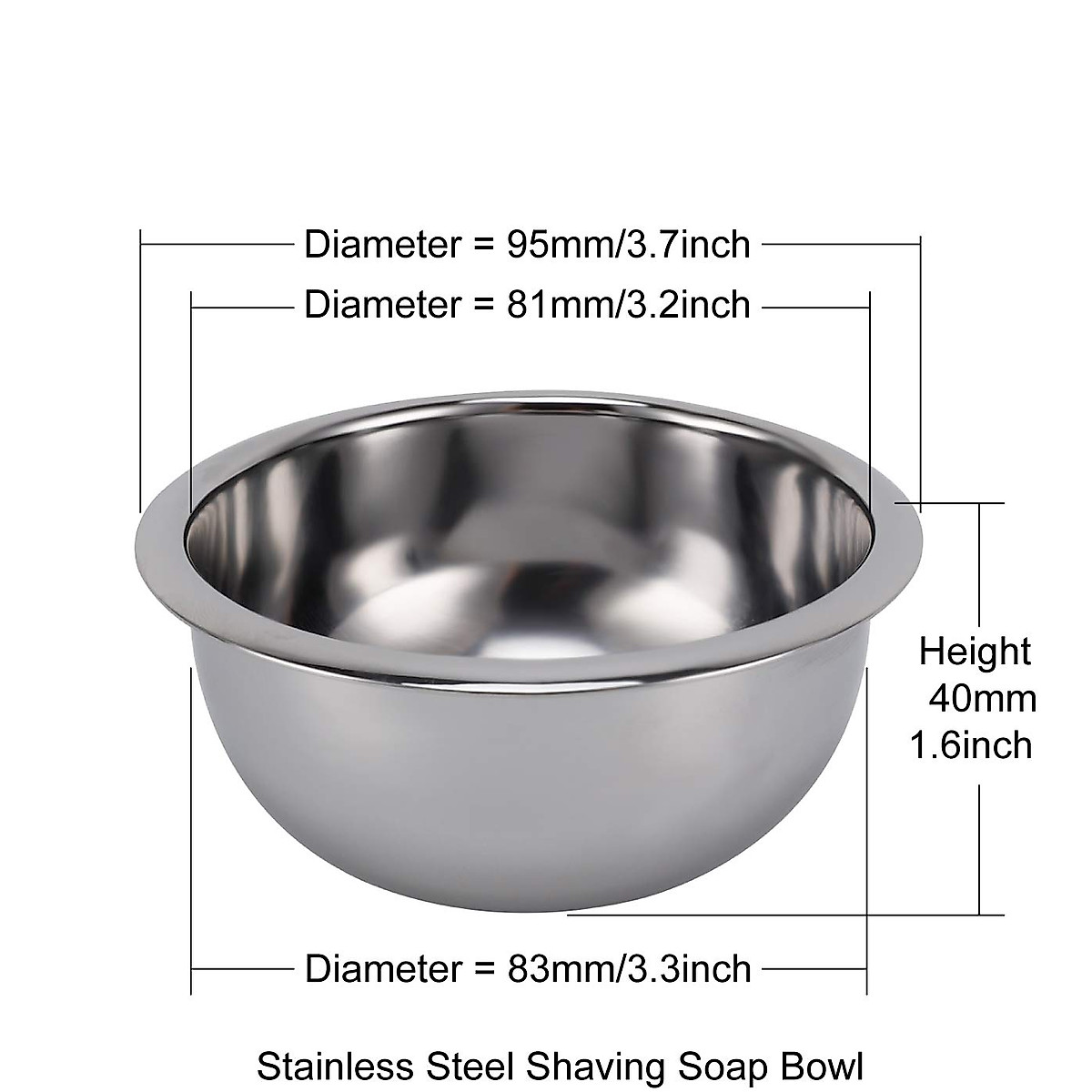 SANWA Deluxe Heavyweight Shaving Brush Razor Stand with Unbreakable Stainless Steel Shaving Bowl Set,Compatible with Gillette Fusion and Mach 3,Double Edge Safety Razor,Cartridge Razor