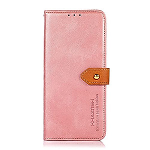 YBROY Case for Motorola ThinkPhone, Magnetic Flip Leather Premium Wallet Phone Case, with Card Slot and Folding Stand, Case Cover for Motorola ThinkPhone.(Pink)