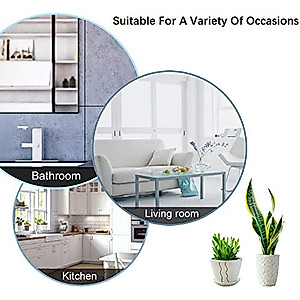 NearMoon Self Adhesive Bathroom Towel Bar- Stainless Steel Bath Wall Shelf Rack Hanging Towel Stick On Sticky Hanger Contemporary Style, NO Drilling (1 Pack, Brushed Nickel, 12-Inch Towel Rack)