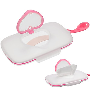 Box Portable Refillable Baby Wipes Dispenser Case Wipes Carrying Holder for Home Outdoor Travel
