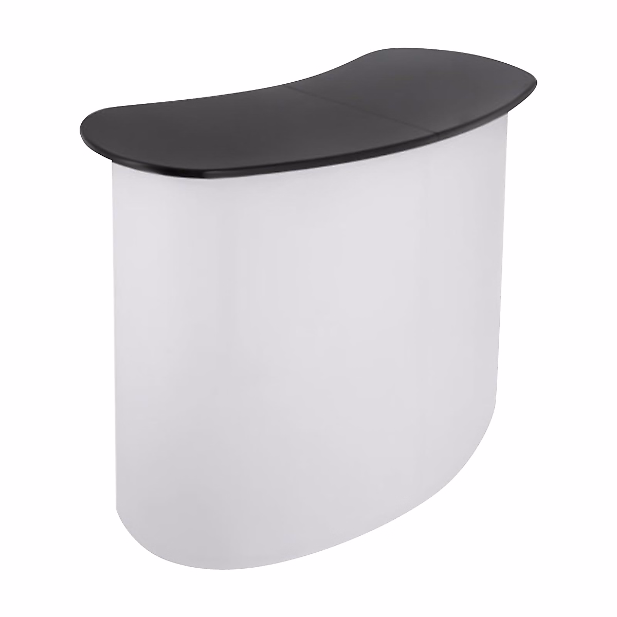 LUOSHALIYA Black Countertop Pull-Net Promotion Table, Portable Trade Show Counter Easy to Carry, Shop Exhibition Counter Stand for Hotels, Shops, Shopping Malls