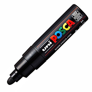 Posca Acrylic Paint Marker, Broad Bullet, Black