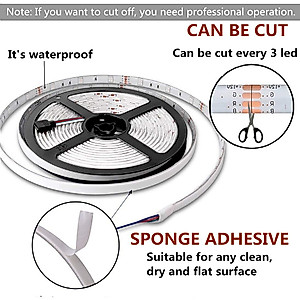 SENYERGIANT LED Strip Lights, 32.8 ft RGB Led Light Strip 600 LED 5050 SMD IP65 Waterproof RGB Flexible Light Strip Kit with 44 Key IR Remote RGB Controller, Strengthen Tape, 12V 5APower Supply12