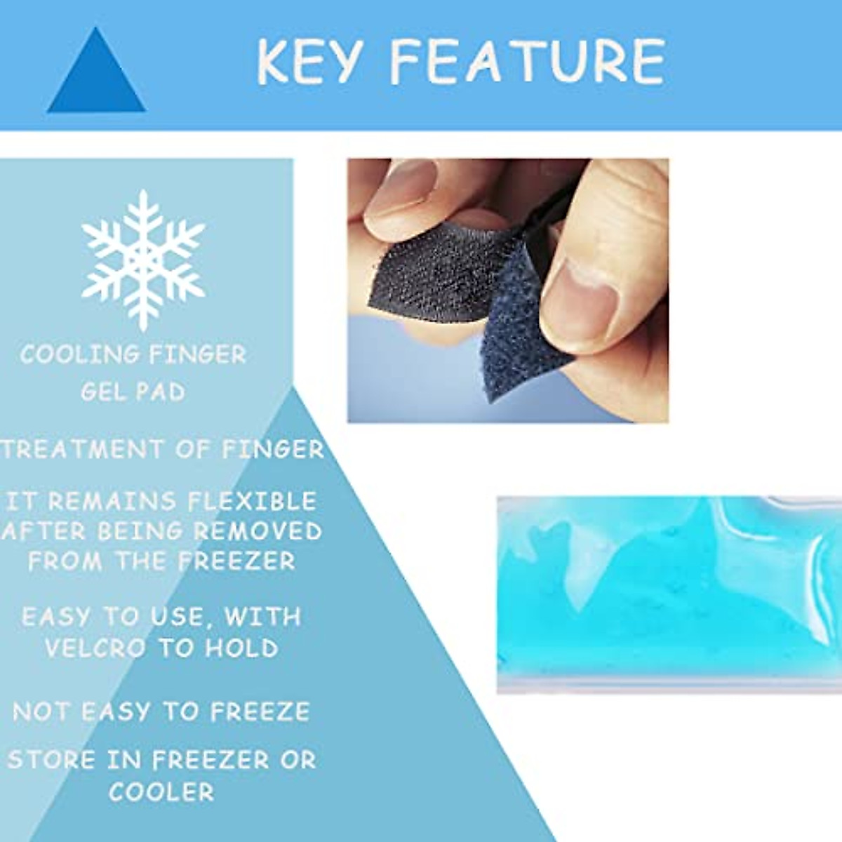 Finger Hot and Cold Gel Packs Broken Finger, Cold and Hot Treatment Sleeve, Cold Finger Sleeve for Arthritis, Finger Cold Gel Ice Pack, Ice Pack for Broken Fingers(4 Count