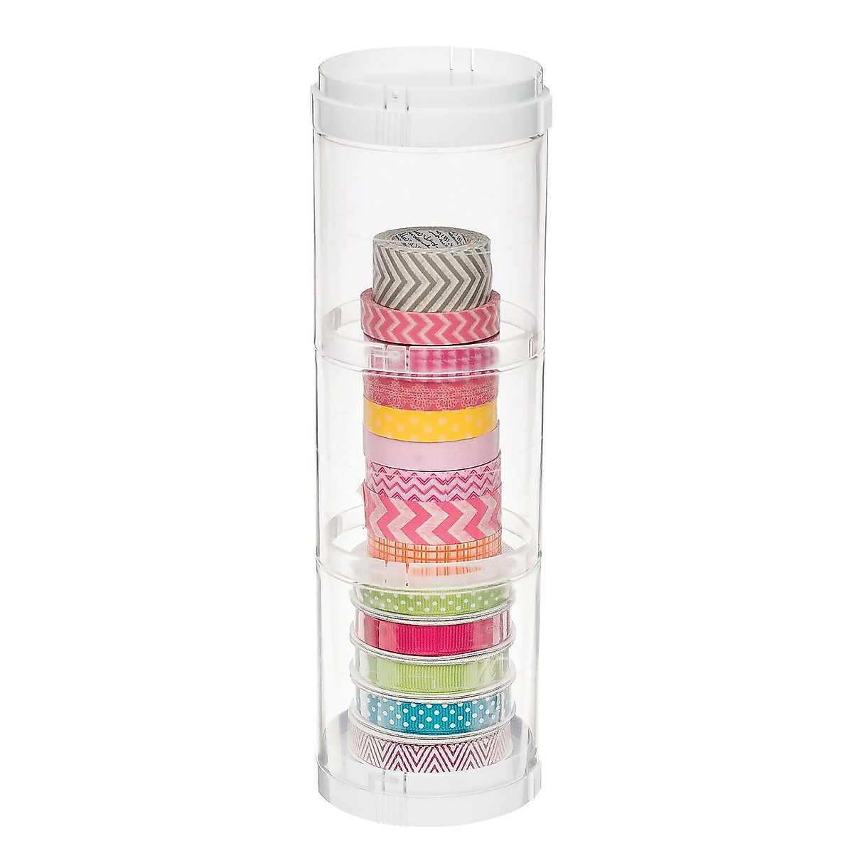 Deflecto Stacking Organizers, 3" x 11.67" x 3", 3 Compartments (20101CR)