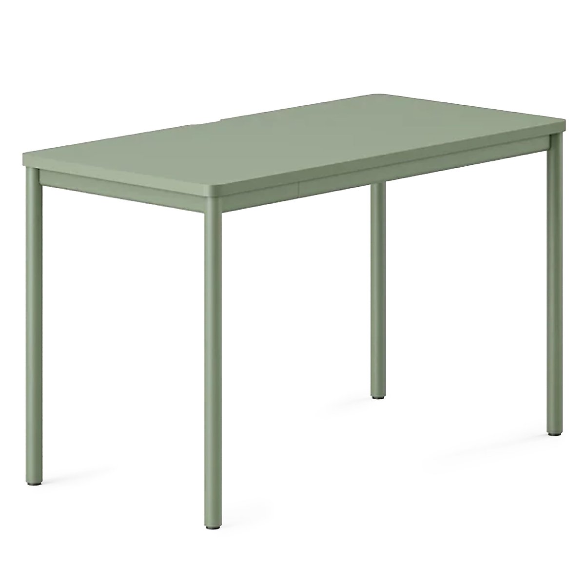 Branch Daily Desk - Functional at Home Office Desk with Effortless Assembly, Timeless Design, Rounded Corners, and Built-in Cable Notch - 48” W x 28.5” H x 24” D - Sage Work Table