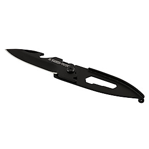 SWISS+TECH ST45019 7-in-1 Stainless Steel Black Mini Folding Knife (Single Pack)