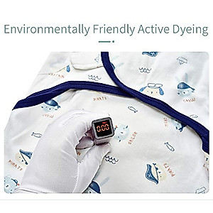 Newborn Swaddle with Hat 100% Cotton Swaddle Blankets for Baby Receiving Blanket Adjustable Sleepsack Easy Wrap Swaddle for Infant Boys Girls 0-3 Months (Stars)